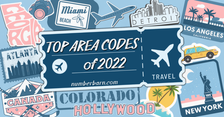 The Most Popular Area Codes of 2022 - NumberBarn Blog