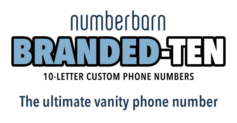 Branded-TEN - 10-letter custom phone numbers for marketing - NumberBarn